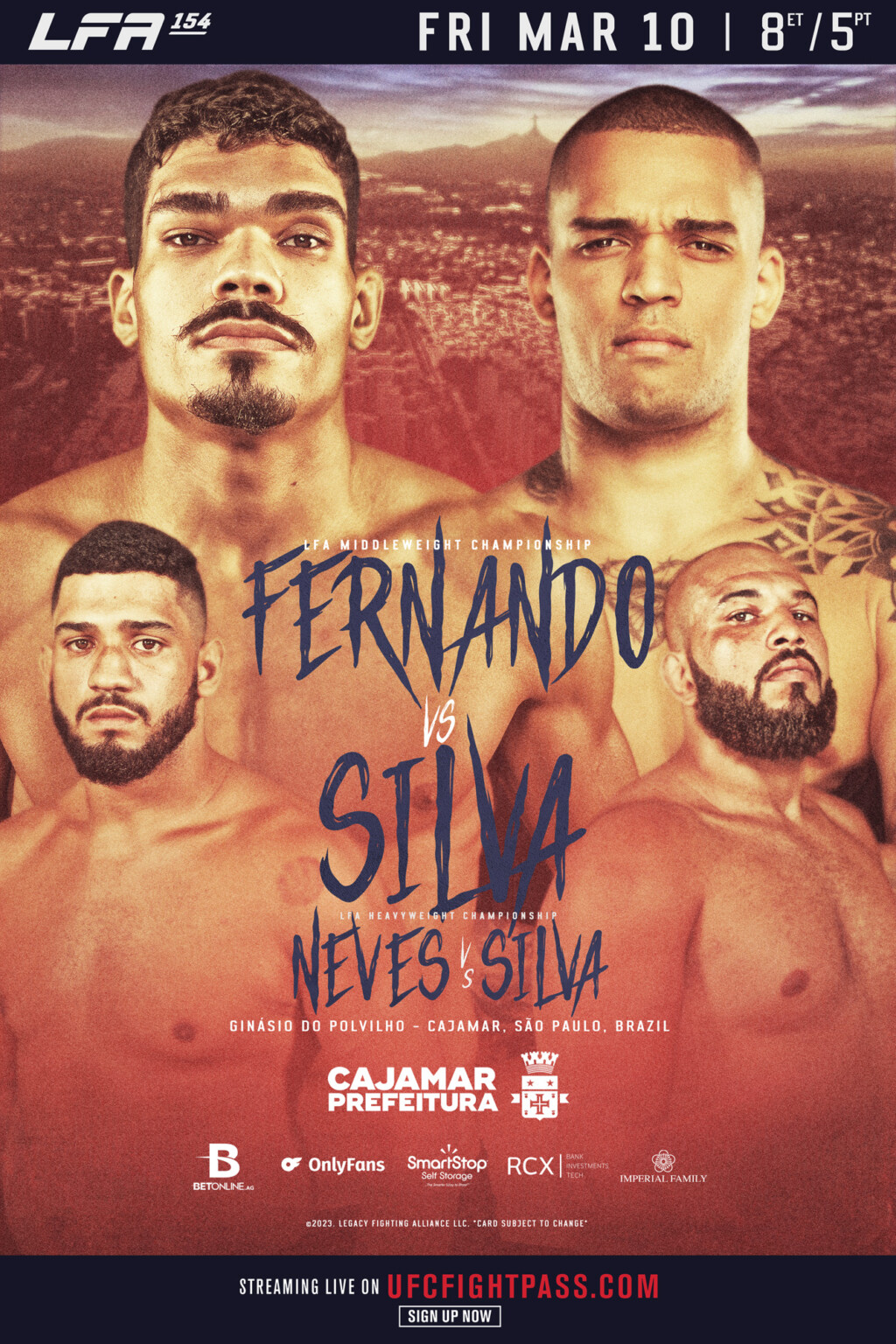 LFA 154: Fernando vs. Silva (Cajamar, São Paulo, Brazil) – LFA