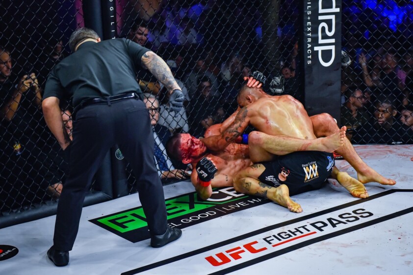 Jones stops Lebosnoyani via TKO due to cuts to become LFA lightweight champion – LFA