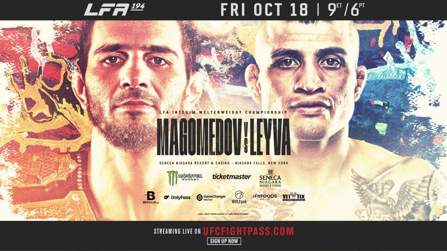 LFA brings the Interim Welterweight Championship to New York at LFA 194 ...