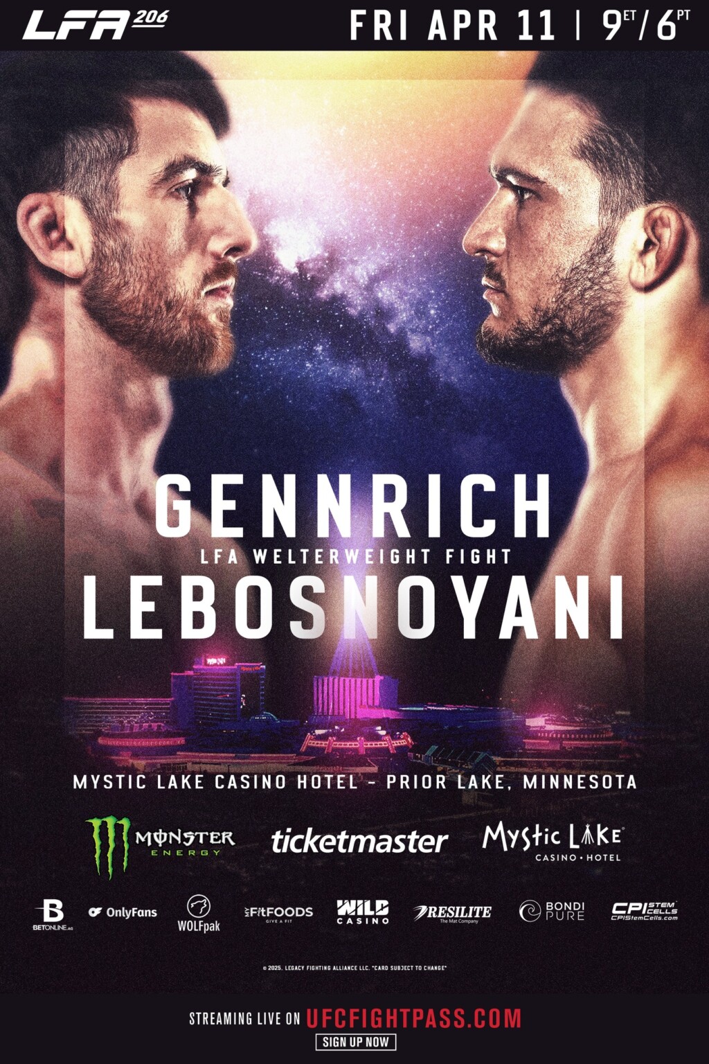 LFA 206: Gennrich vs. Lebosnoyani (Prior Lake, Minnesota) – LFA