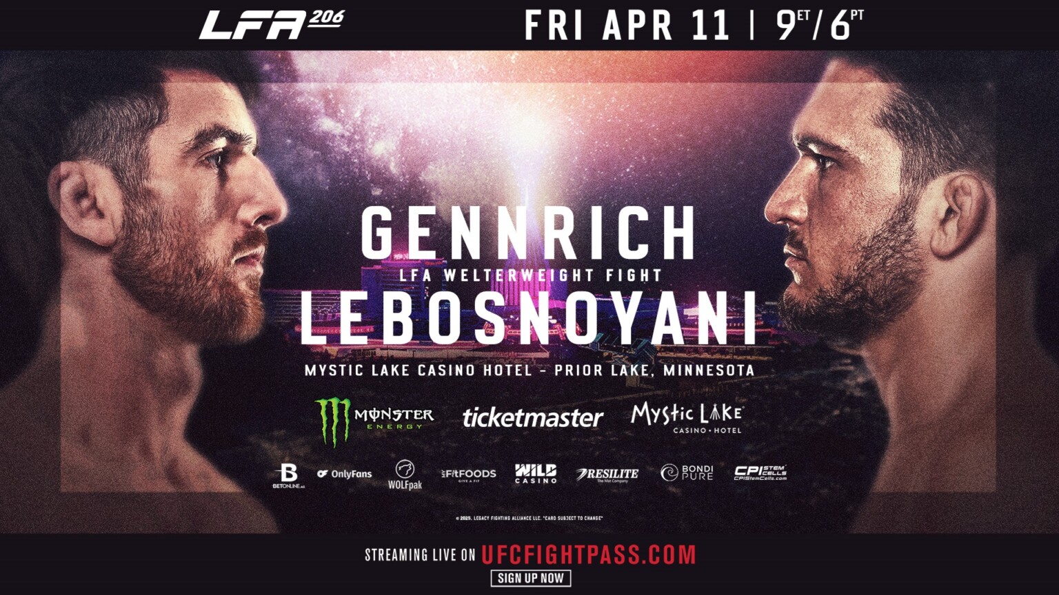 LFA brings a Welterweight Showdown to the Land of 10,000 Lakes at LFA 206 – LFA