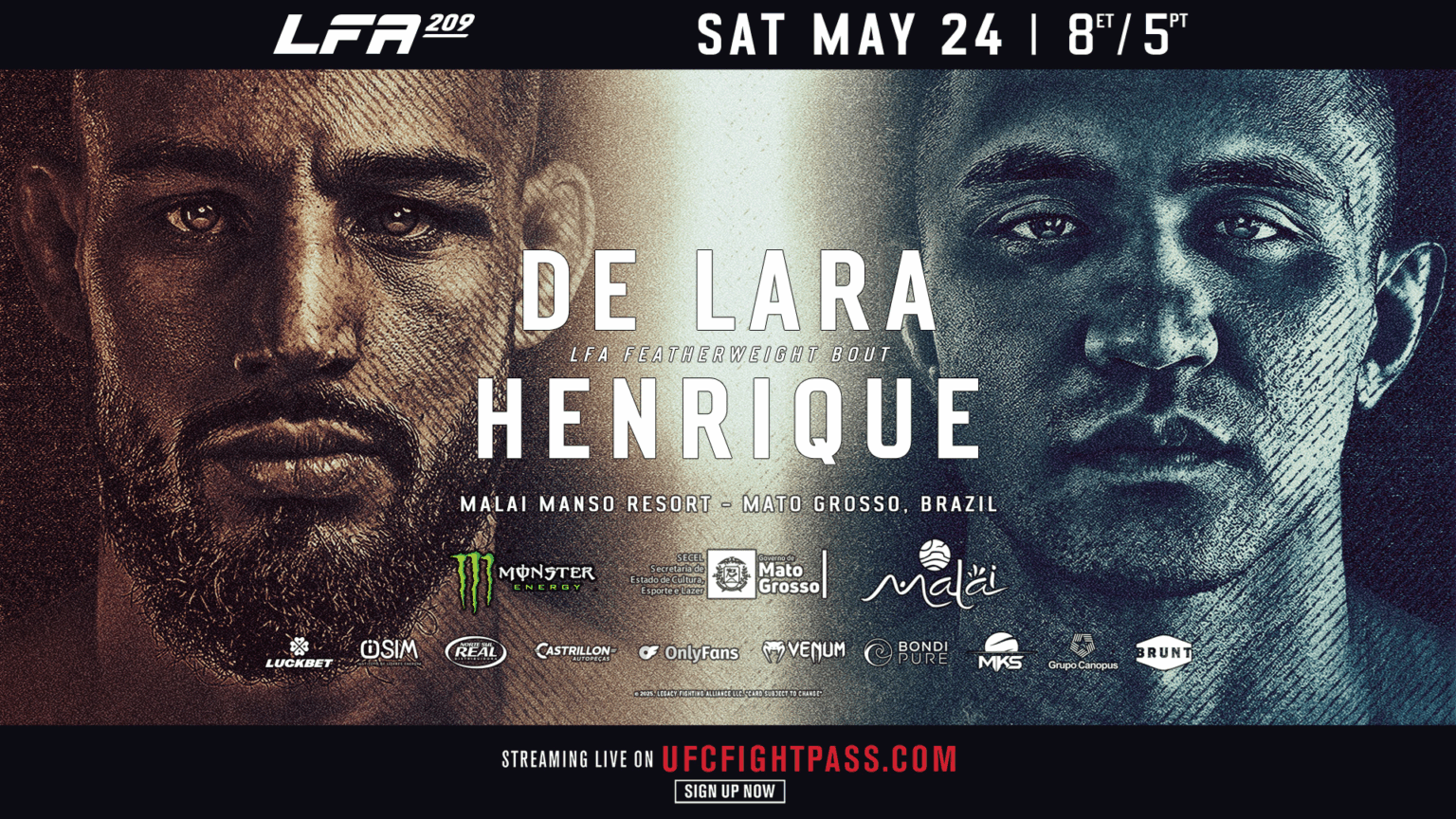 LFA brings a Featherweight Showdown to Mato Grosso at LFA 209 – LFA